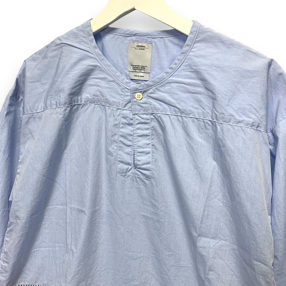 [M] Visvim 17SS Kerchief Border Tunic P.O. Blue Stripe – StylisticsJapan.com