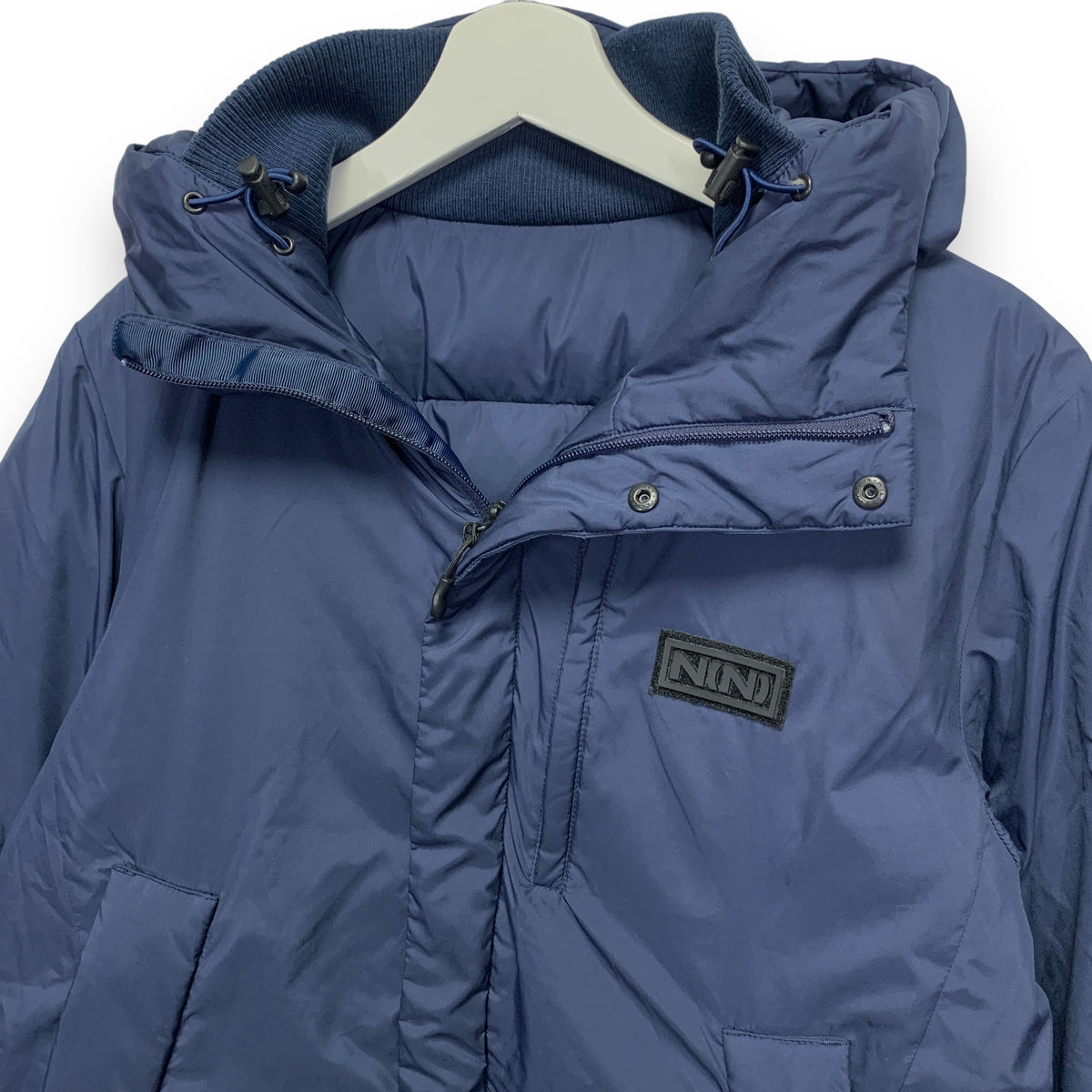 [M] Number Nine Logo Down Puffer Jacket Navy – StylisticsJapan.com