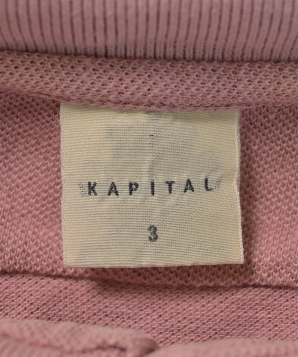 [L] Kapital Mammoth Embroidered Polo Shirt Pink – StylisticsJapan.com