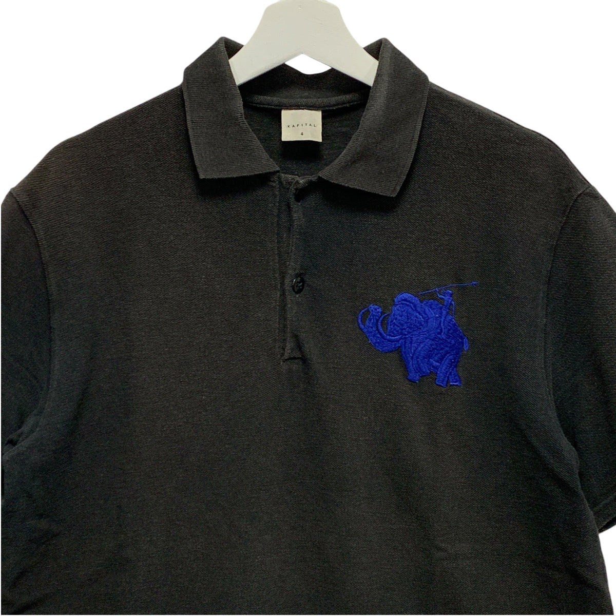 [XL] Kapital Mammoth Polo Shirt Black – StylisticsJapan.com