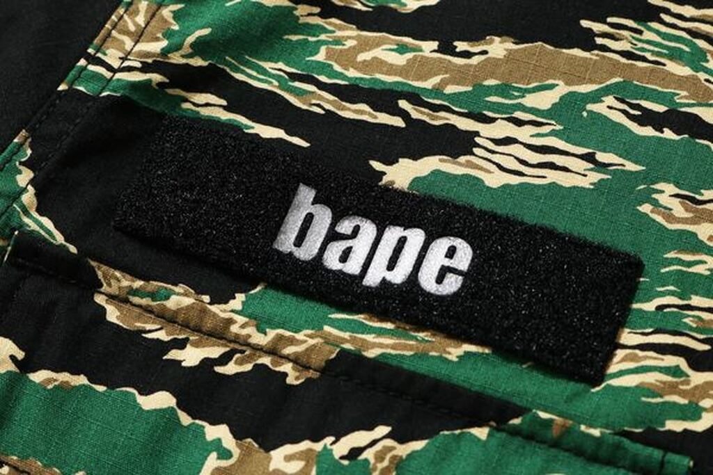 [S] DS! A Bathing Ape Bape Tiger Camo Military Shirt – StylisticsJapan.com